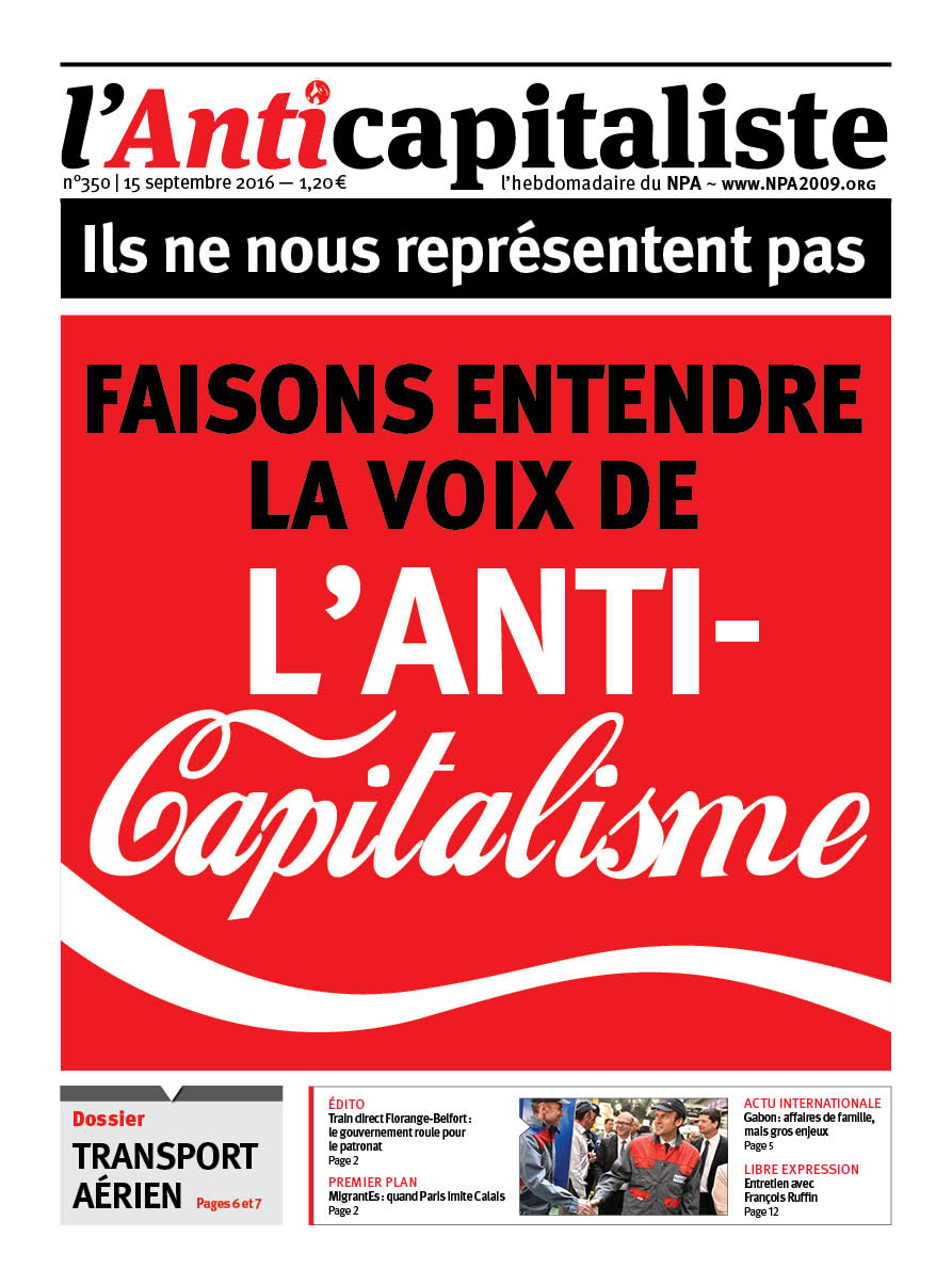L’Anticapitaliste n°350 - la Une et le sommaire | NPA