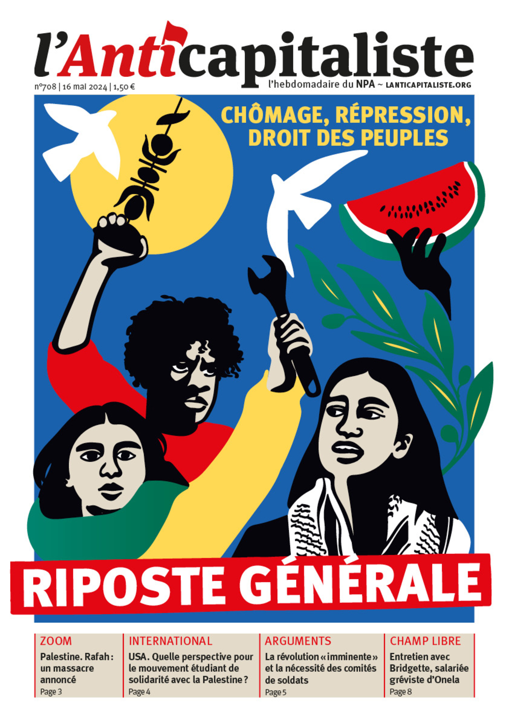 L'Anticapitaliste n° 708 - La Une et le sommaire | NPA