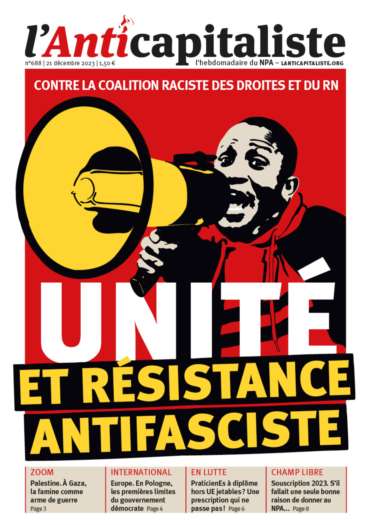 L’Anticapitaliste n°688 - La Une et le sommaire | NPA