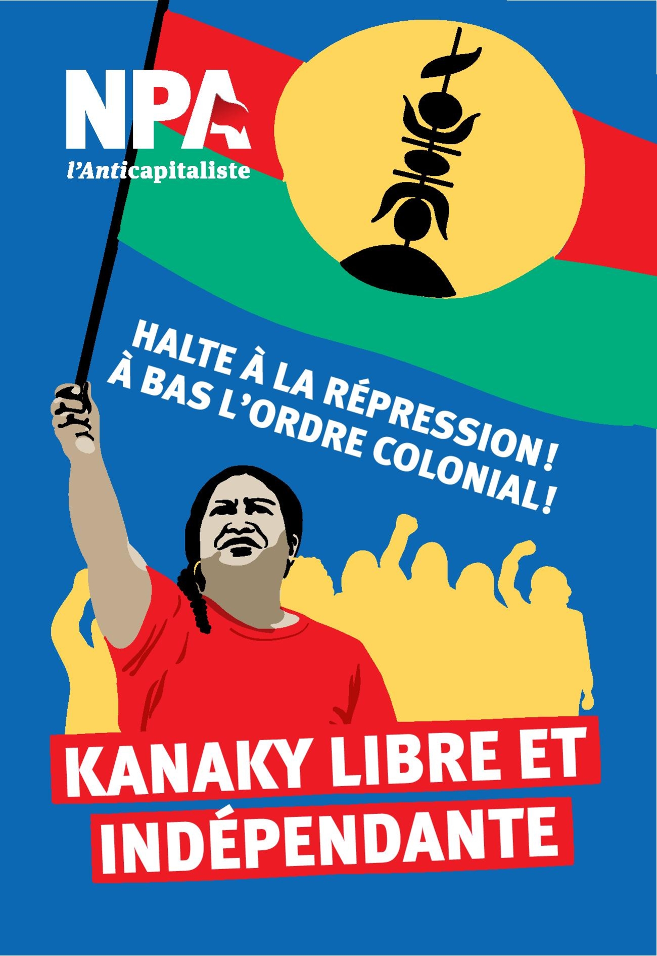 Autocollant Kanaky libre et indépendante | NPA