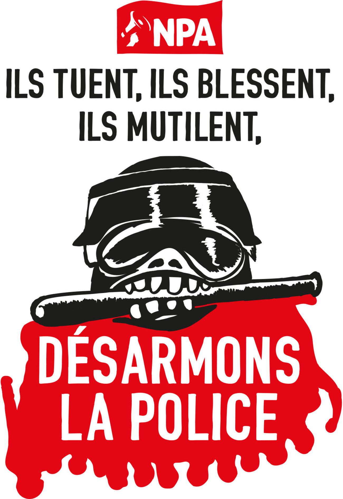 Autocollant “Désarmons la police” | NPA