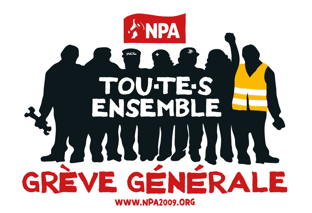 Autocollant “Grève générale” | NPA