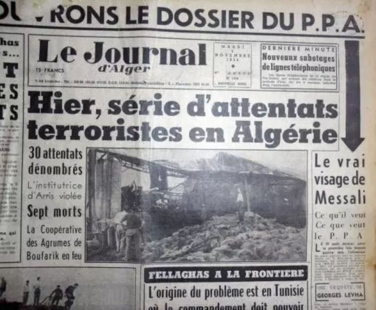 Toussaint 1954 : le FLN engage la guerre d’indépendance algérienne | NPA