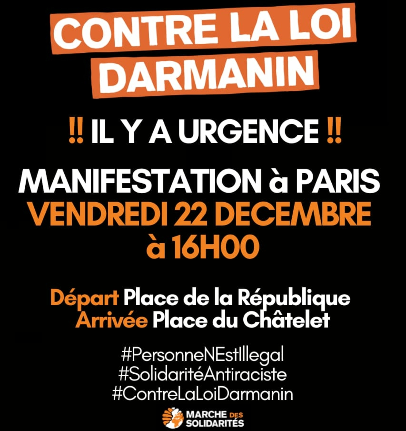 Paris - Manifestation contre la loi Darmanin | NPA